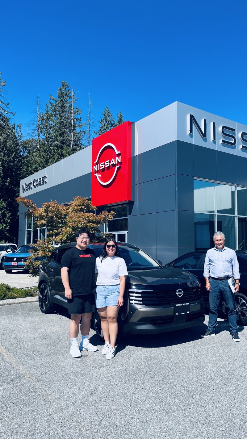 Therese Drives Home a Nissan Kicks from Cesar at West Coast Nissan in ...