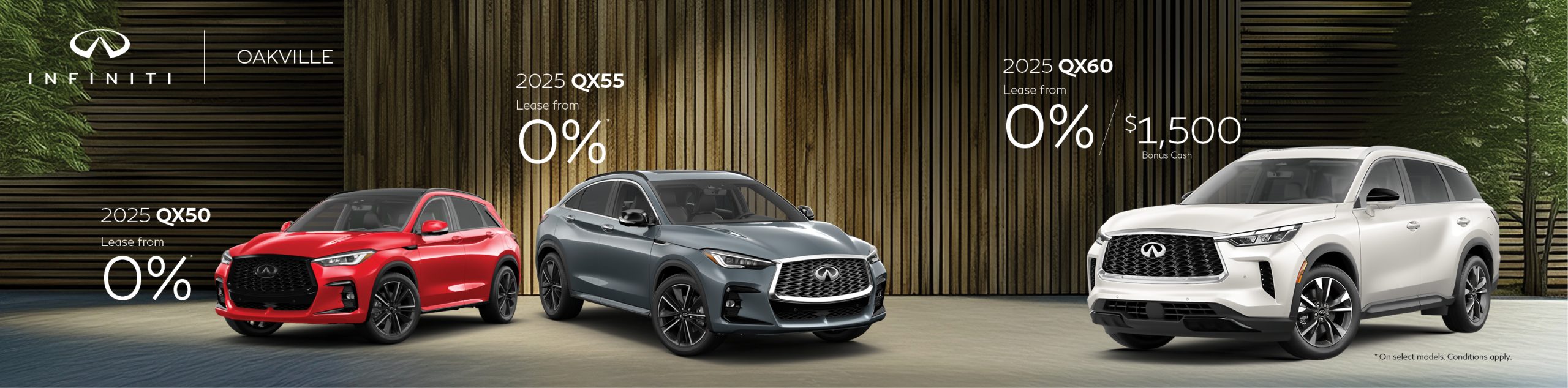 New INFINITI Vehicles for Sale | Oakville INFINITI