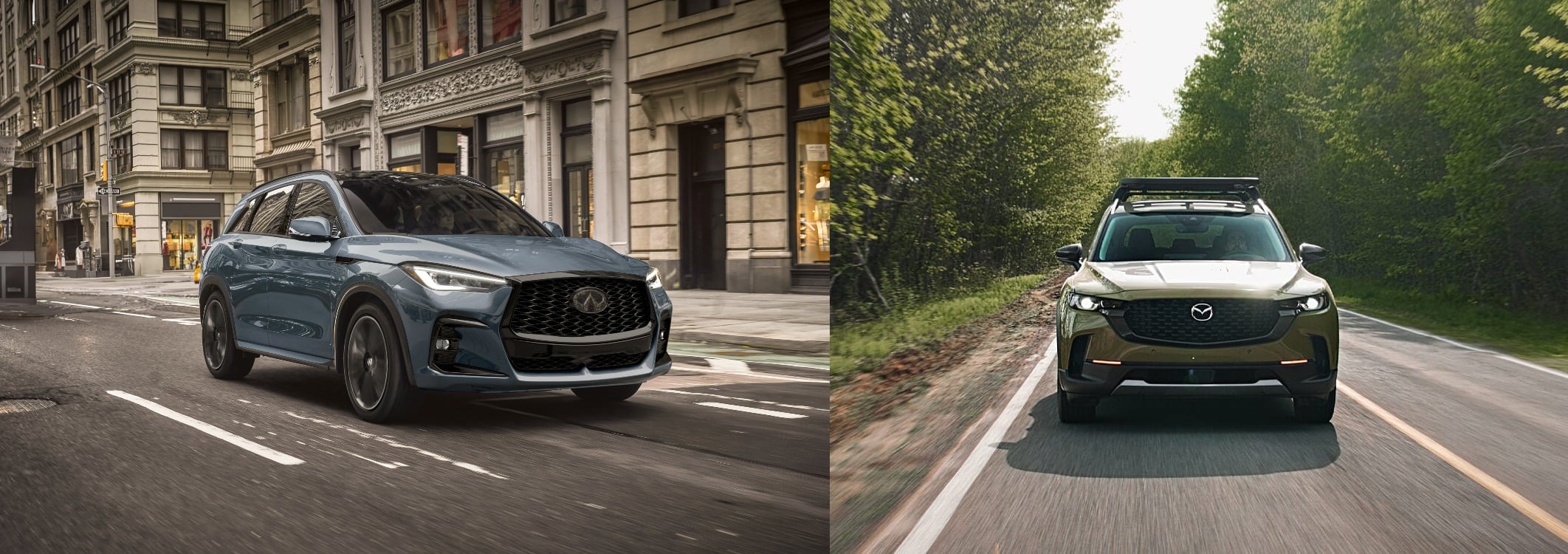 2025 INFINITI QX50 vs. 2025 Mazda CX-50 | Luxury SUV Comparison